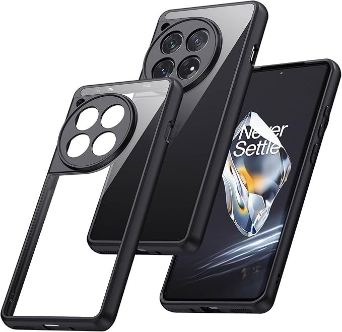 Amazon.com: MAKAVO for OnePlus 12R Case, Clear Non-Yellowing Shockproof ...