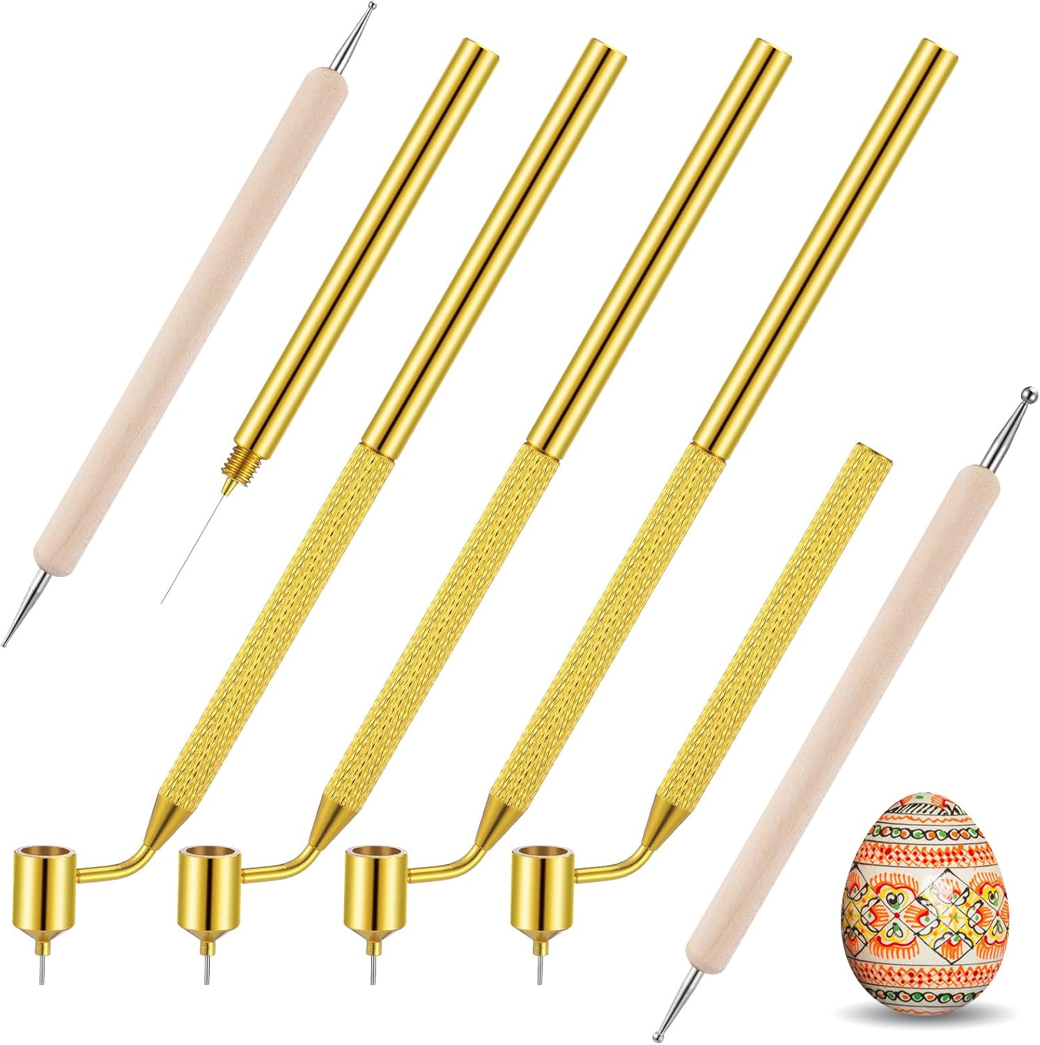 Amazon.com: Leriton 6 Pcs Ukrainian Easter Egg Decorating Kit Pysanky 0 ...
