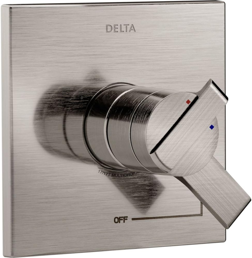 Delta Faucet Saylor 17 Series Brushed Nickel Shower Valve Trim Kit with ...
