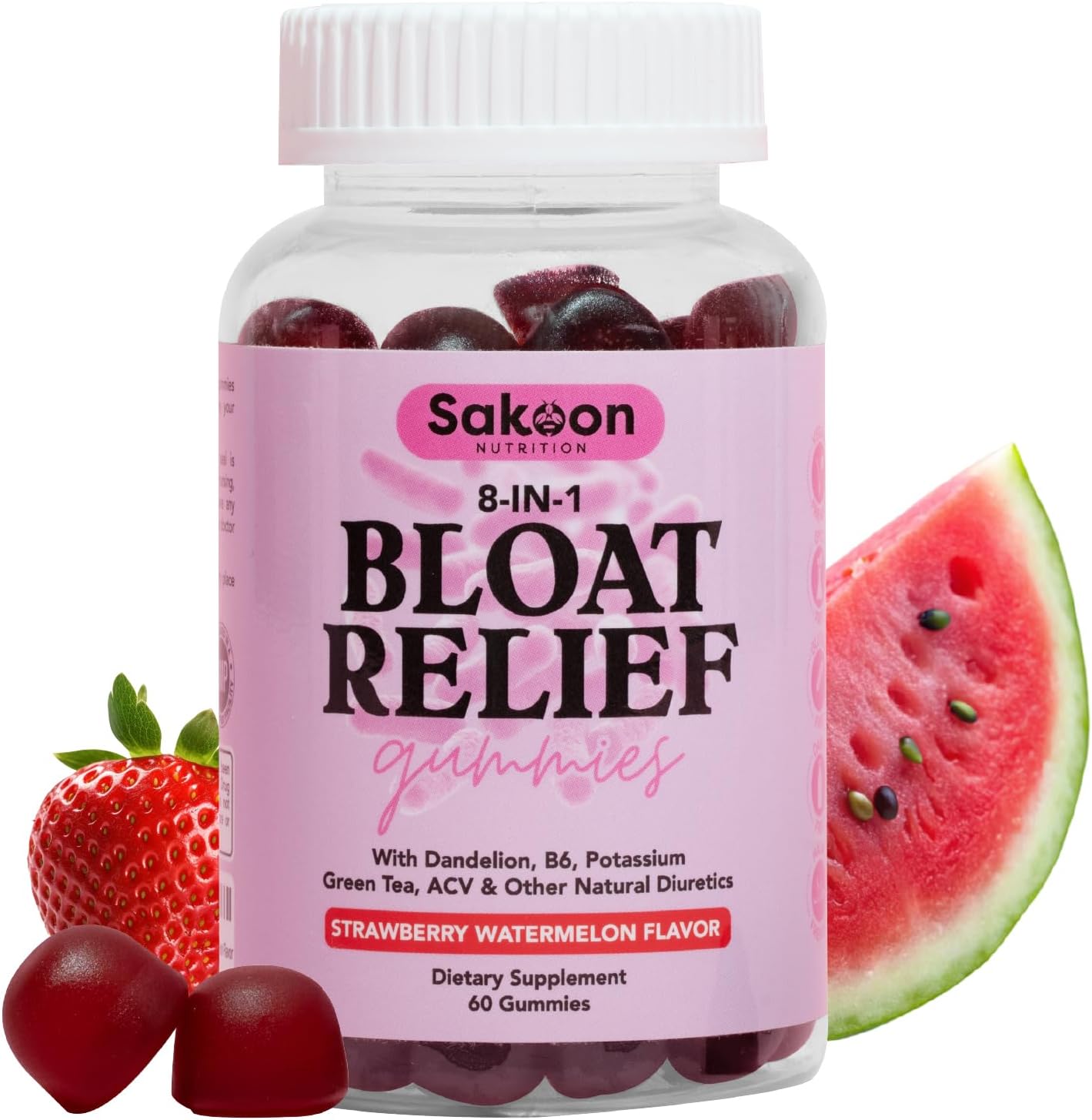 Amazon.com : Sakoon nutrition Bloating Relief Gummies for Women - Green ...
