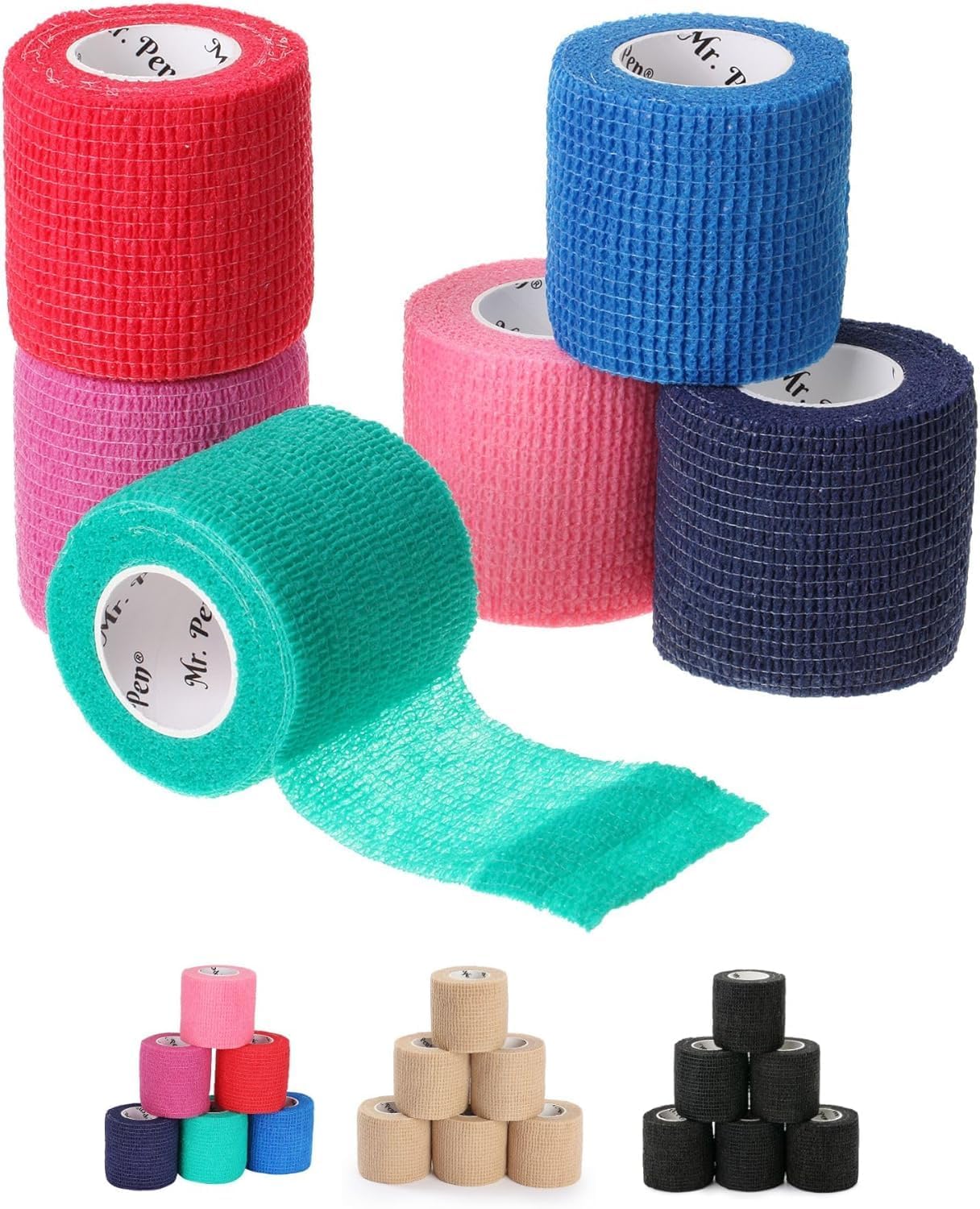 Amazon.com: Co-Flex 4 Inch Cohesive Flexible Bandage 4" x 5 yards (Pack ...