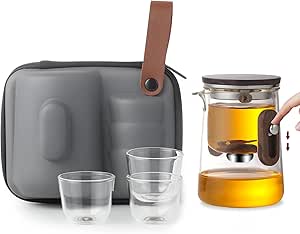 Amazon.com | MACTANO Enchanti Tea Pot, Magic Witchcraft Enchanted Glass Travel Teapot with ...