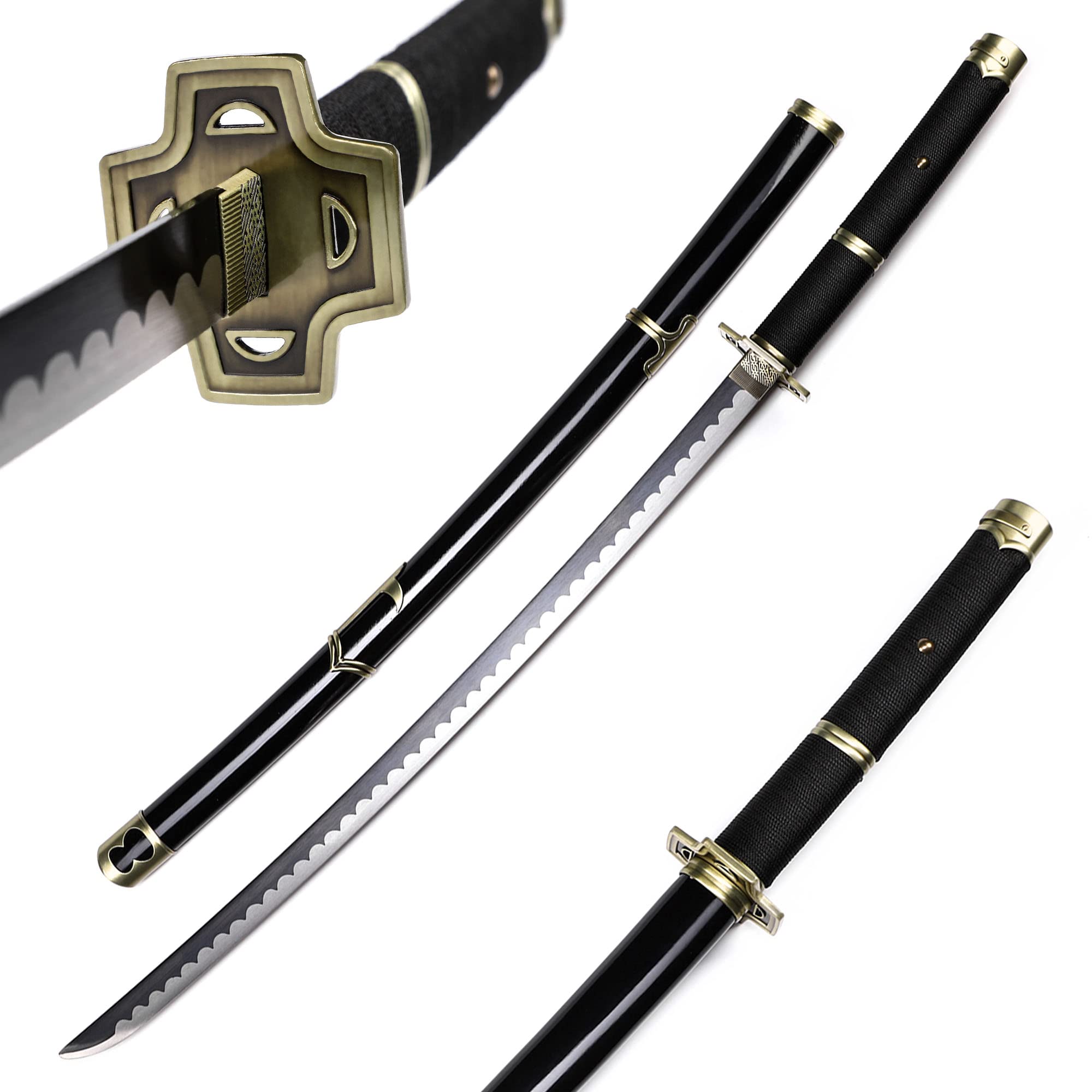 Hejiu Cosplay Roronoa Zoro Anime Swords Shusui Wado Ichimonji Kitetsu ...