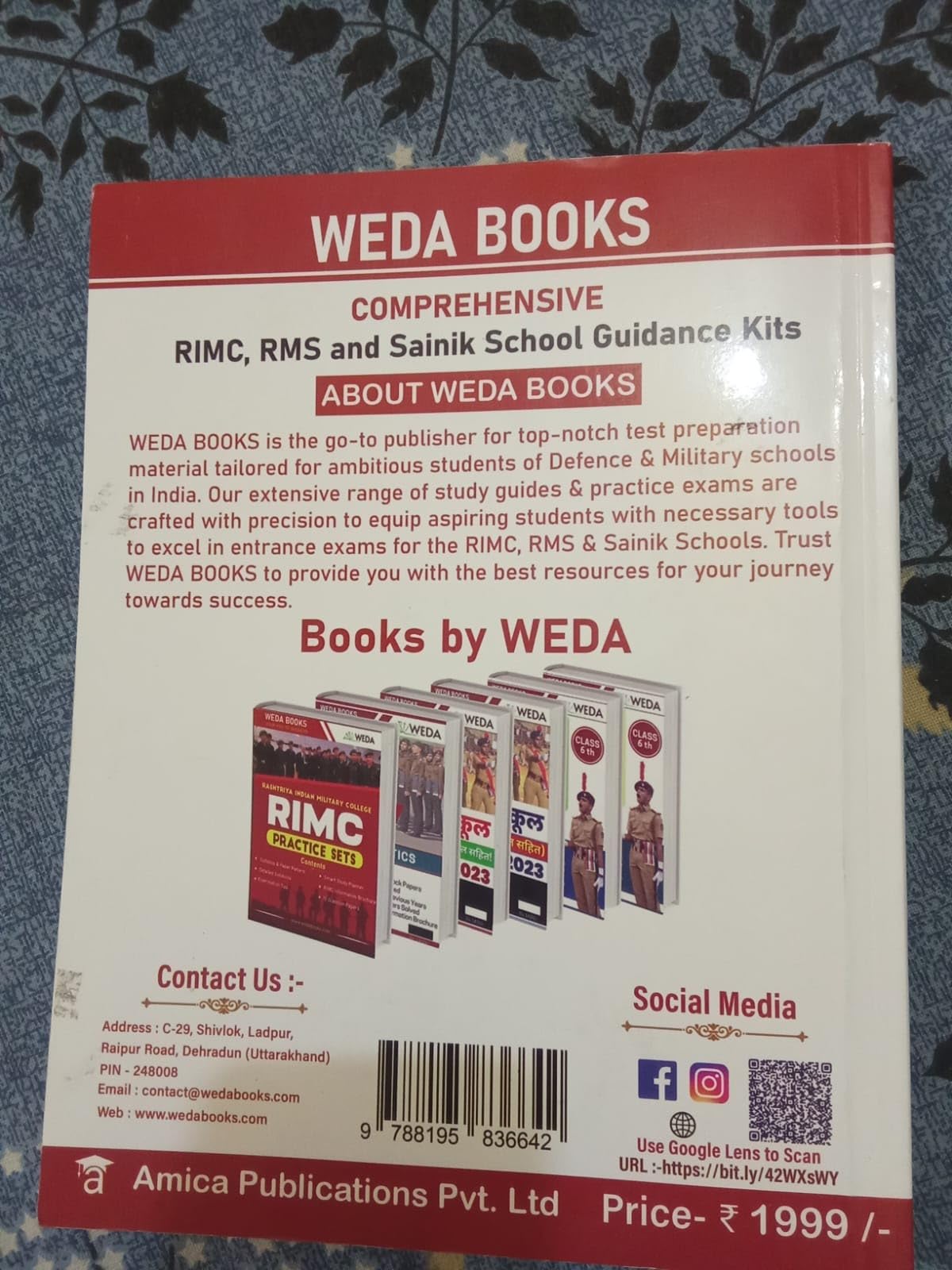 RIMC books for preparation 2024 (Rashtriya Indian Military College ...