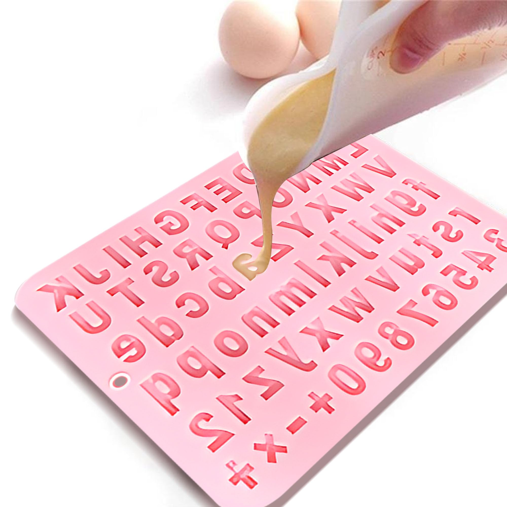 Chocolate Fondant Number Baking Decoration Molds Silicone Letter ...