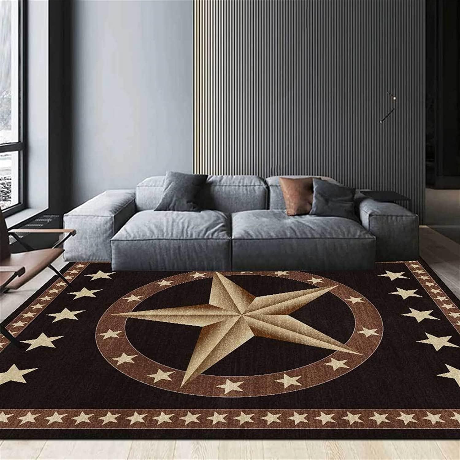 Amazon.com: Vintage Rustic Star Area Rugs,Country Decor Rugs for Living ...