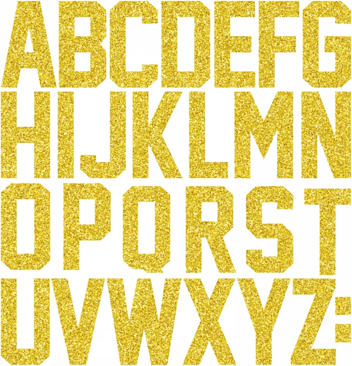 Amazon.com: QIUKUI 4set 2 Inch Vinyl Iron on Letters Heat Transfer ...