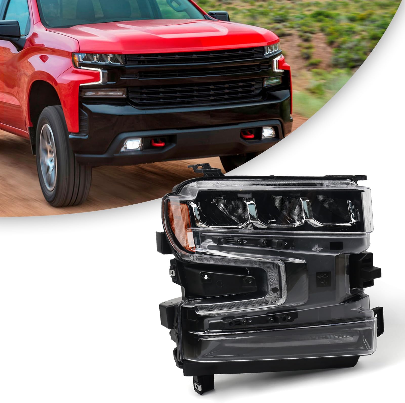 Amazon.com: ALZIRIA Headlight Assembly Fit for 2019-2022 19 20 21 22 ...