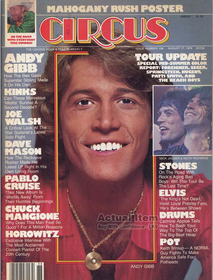 Circus Magazine ANDY GIBB Dave Mason MAHOGANY RUSH Chuck Magione PABLO ...
