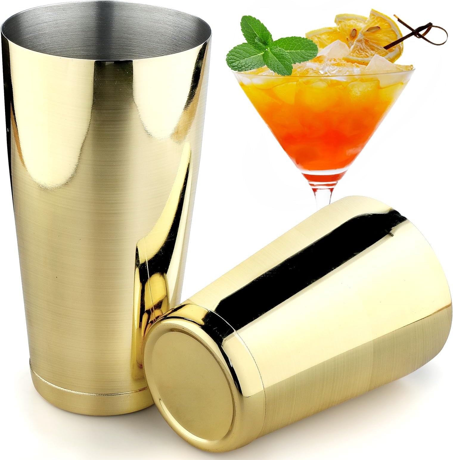 Amazon.com: Stainless Steel Boston Shaker - 2-piece 18oz & 28oz ...