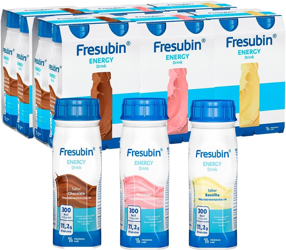 Fresubin Energy Drink 200ml Todos sabores Caixa com 24 unidades (8 ...
