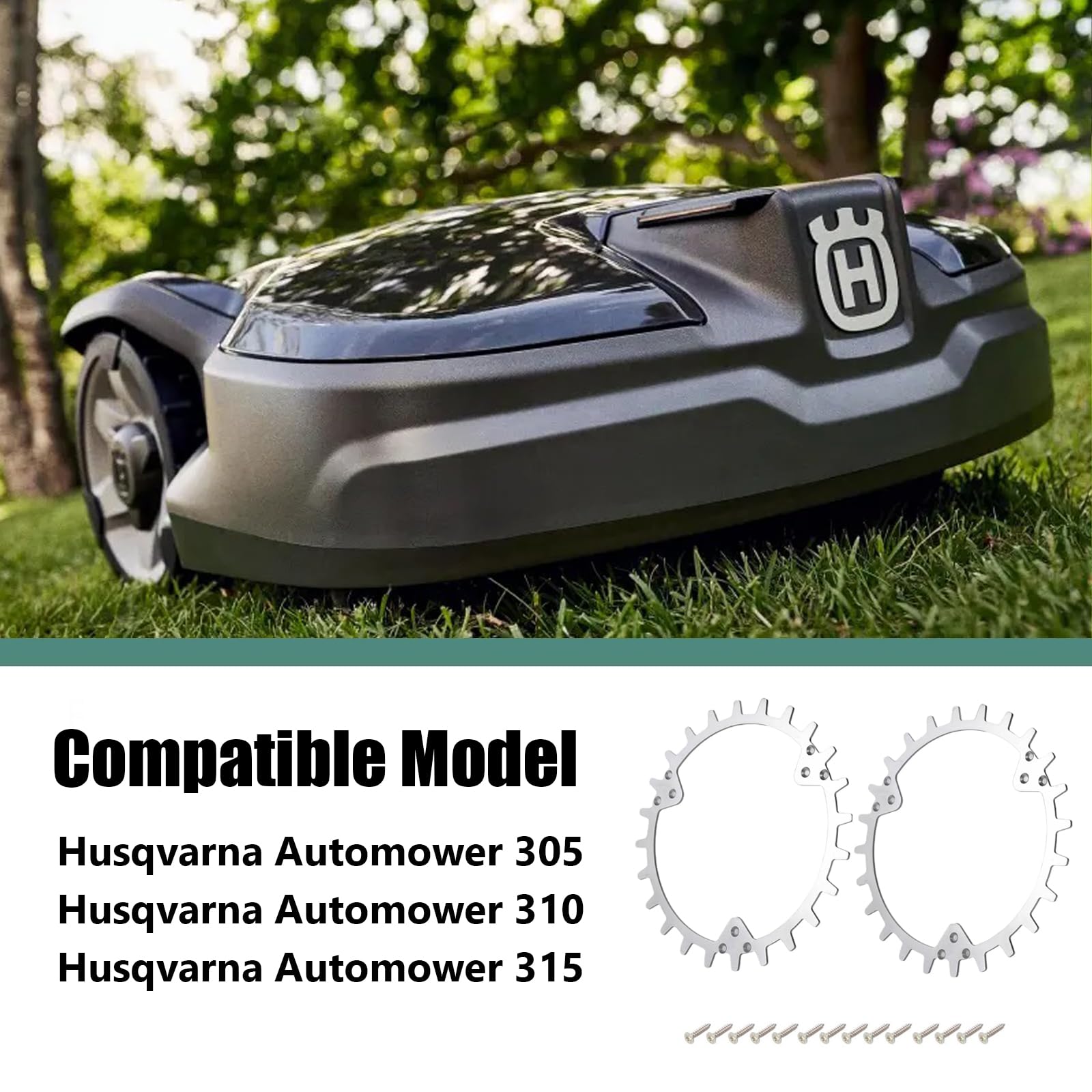 Robot Lawn Mower Grip Upgrade Anti-Slip Spike Set For Husqvarna ...