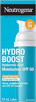 Neutrogena Hydro Boost Hyaluronic Acid Moisturizer SPF 50 with Broad ...