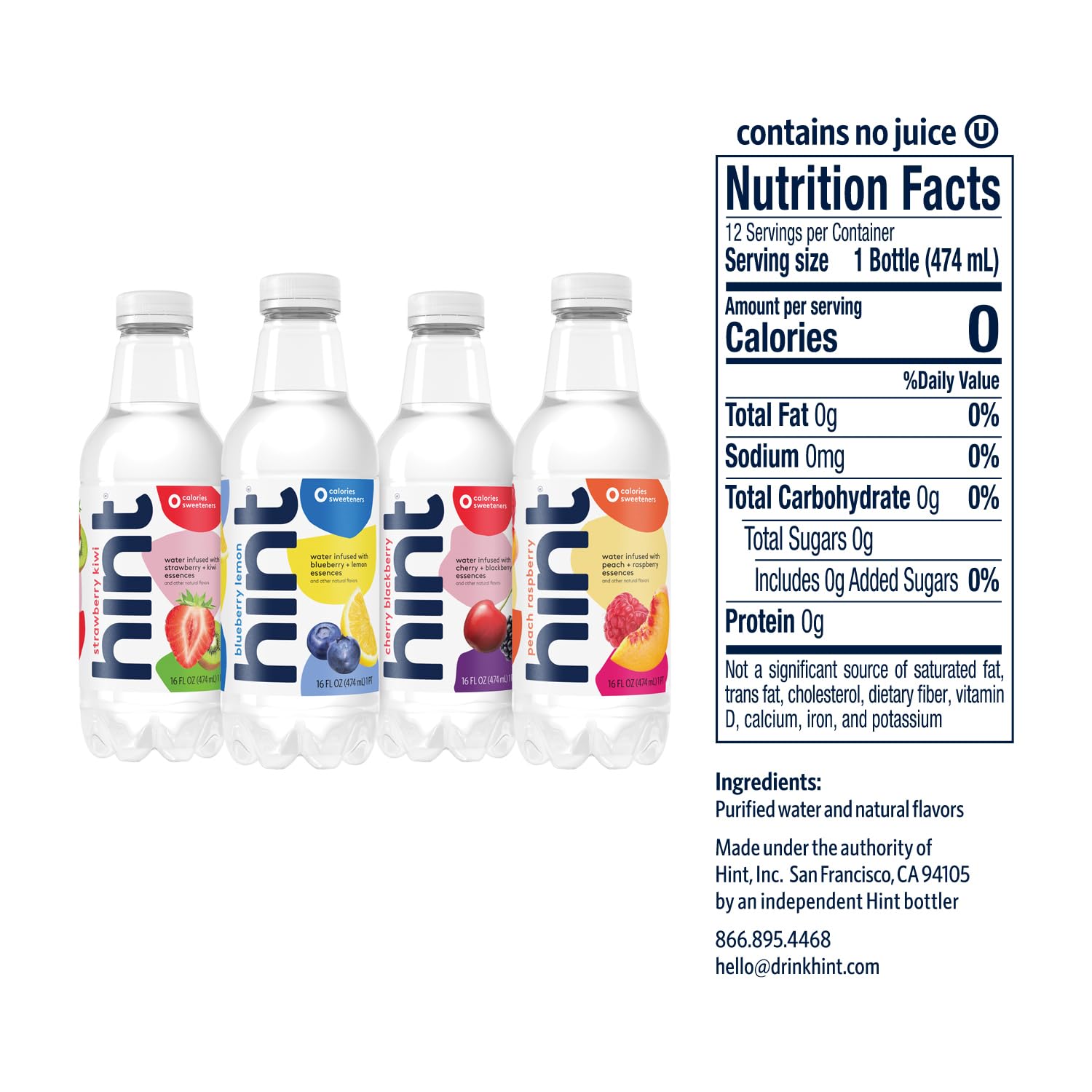 Snapklik.com : Hint Water Smashup Variety Pack, 3 Bottles Each Of ...