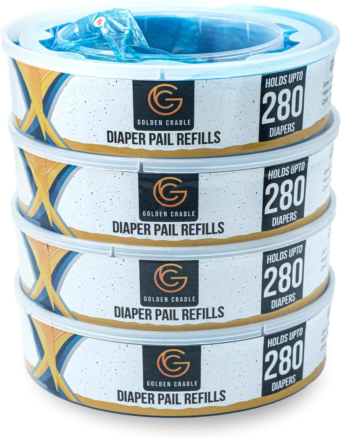 Golden Cradle Nappy Bin Refill Nappy Refill Cassetes 4 Pack Nappy ...