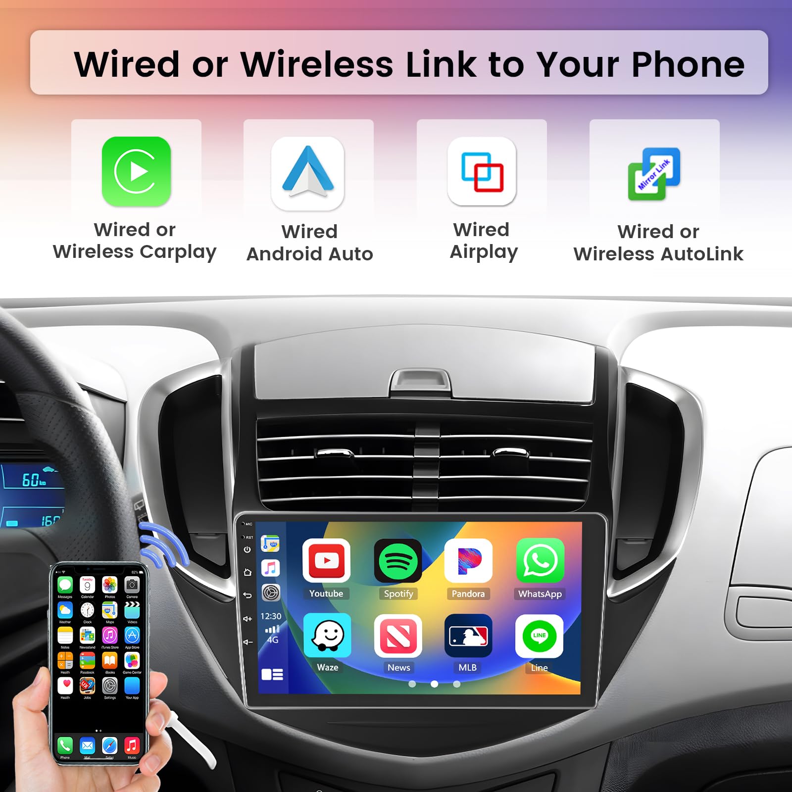 Snapklik.com : Android Car Stereo For Chevrolet Chevy Trax 2014-2016 ...