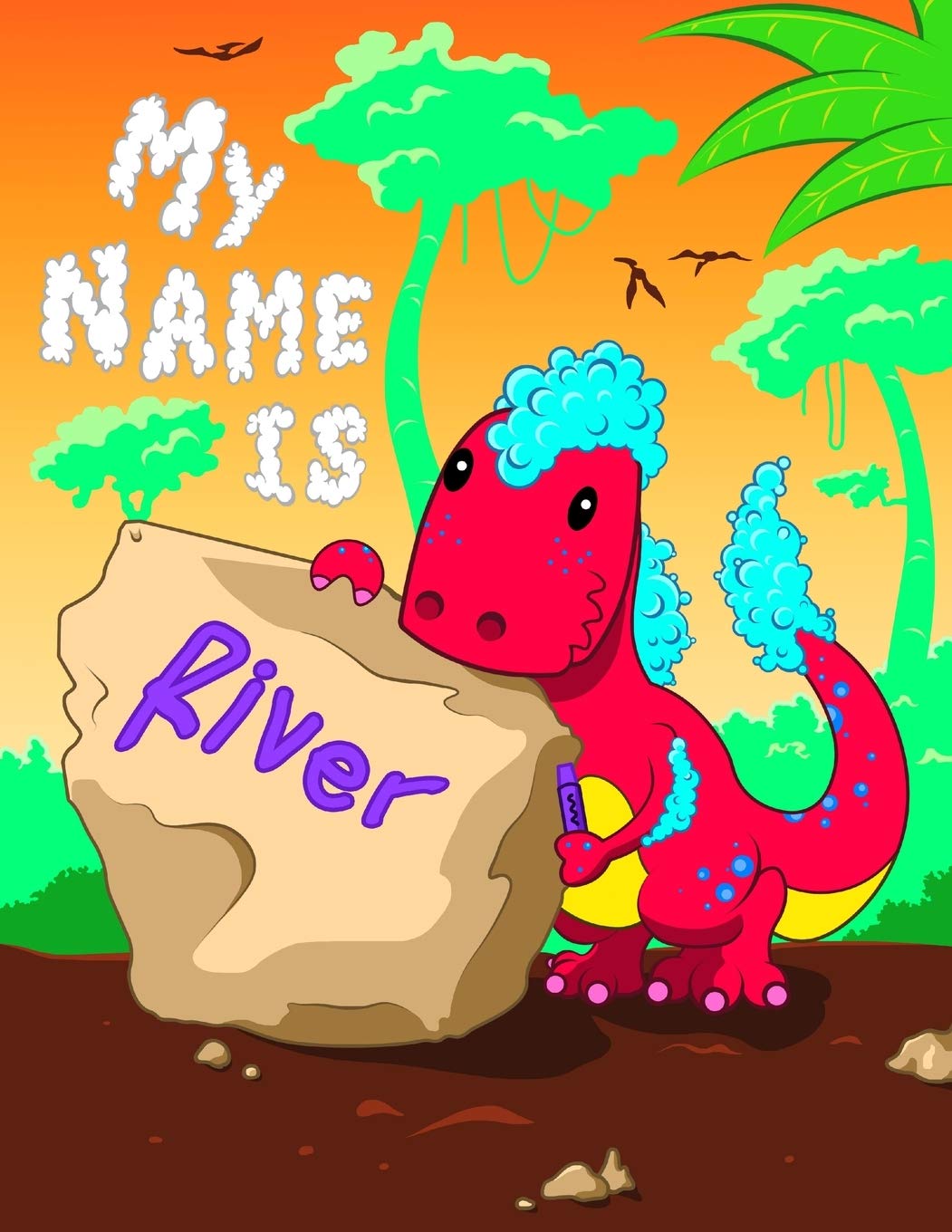 Buy My Name is River: 2 Workbooks in 1! Personalized Primary Name and ...