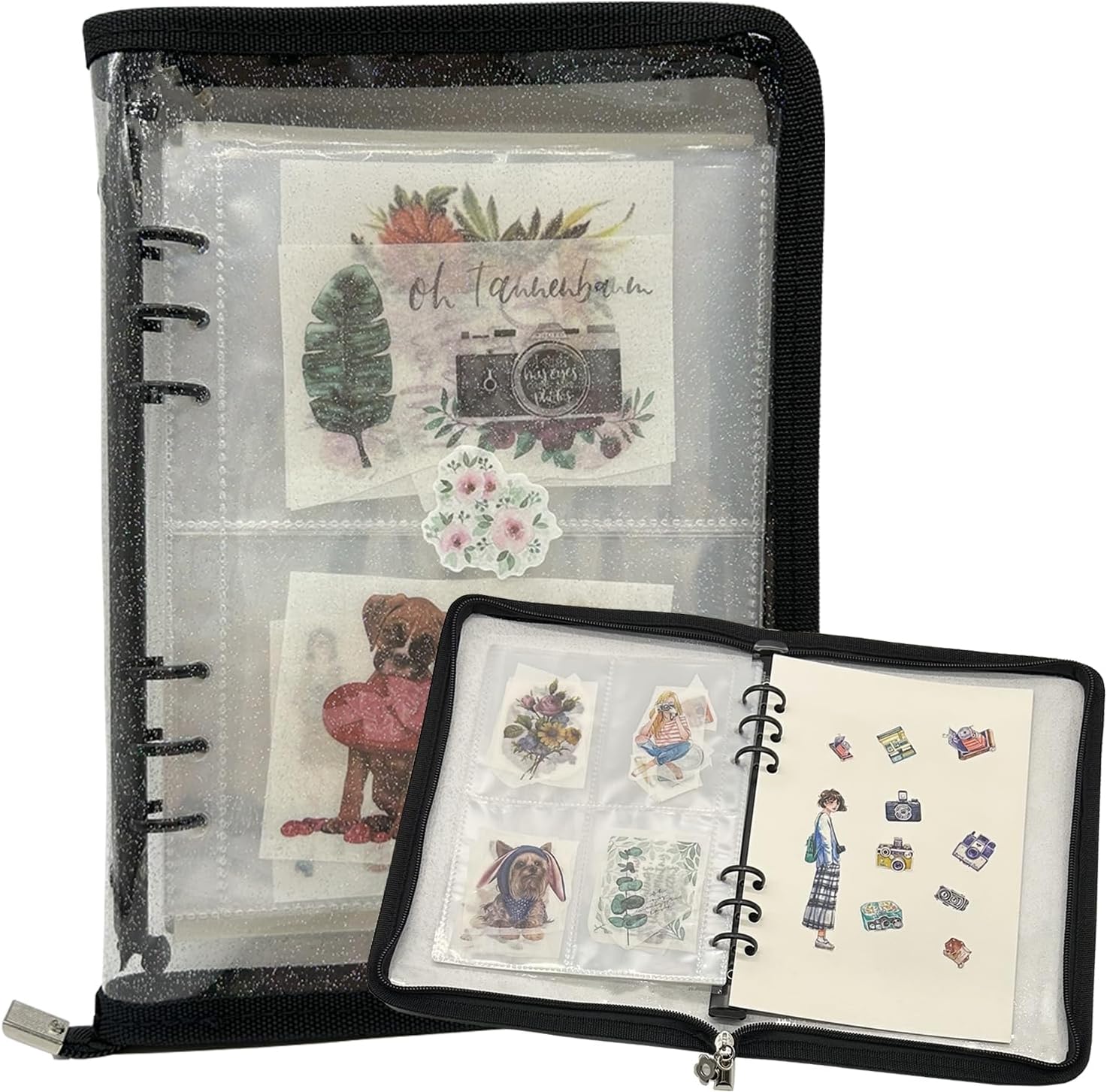 Amazon.com: Sticker Storage Organizer Collecting Binder Album With ...