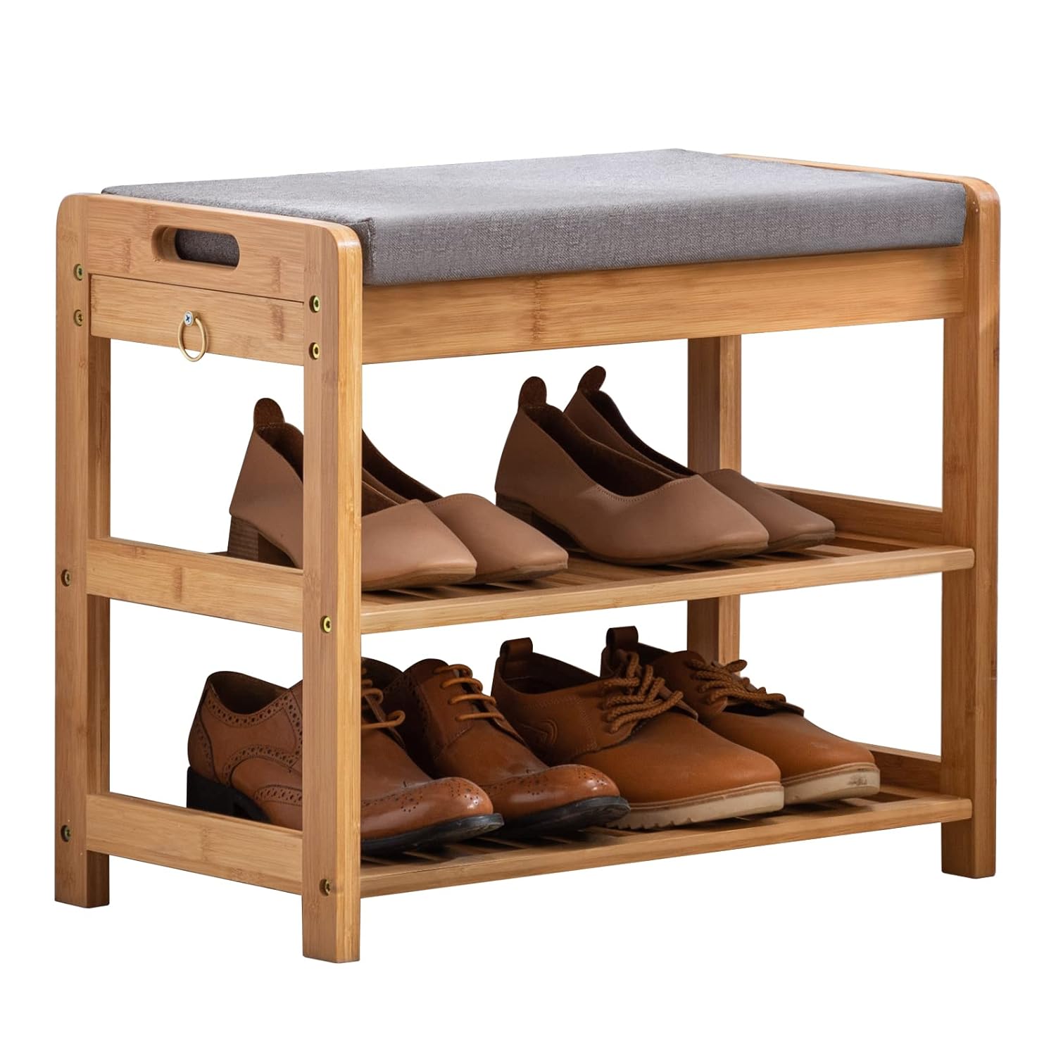 VALID WOOD Multipurpose Shoe Rack for Home with Seat, sheesham Wood ...