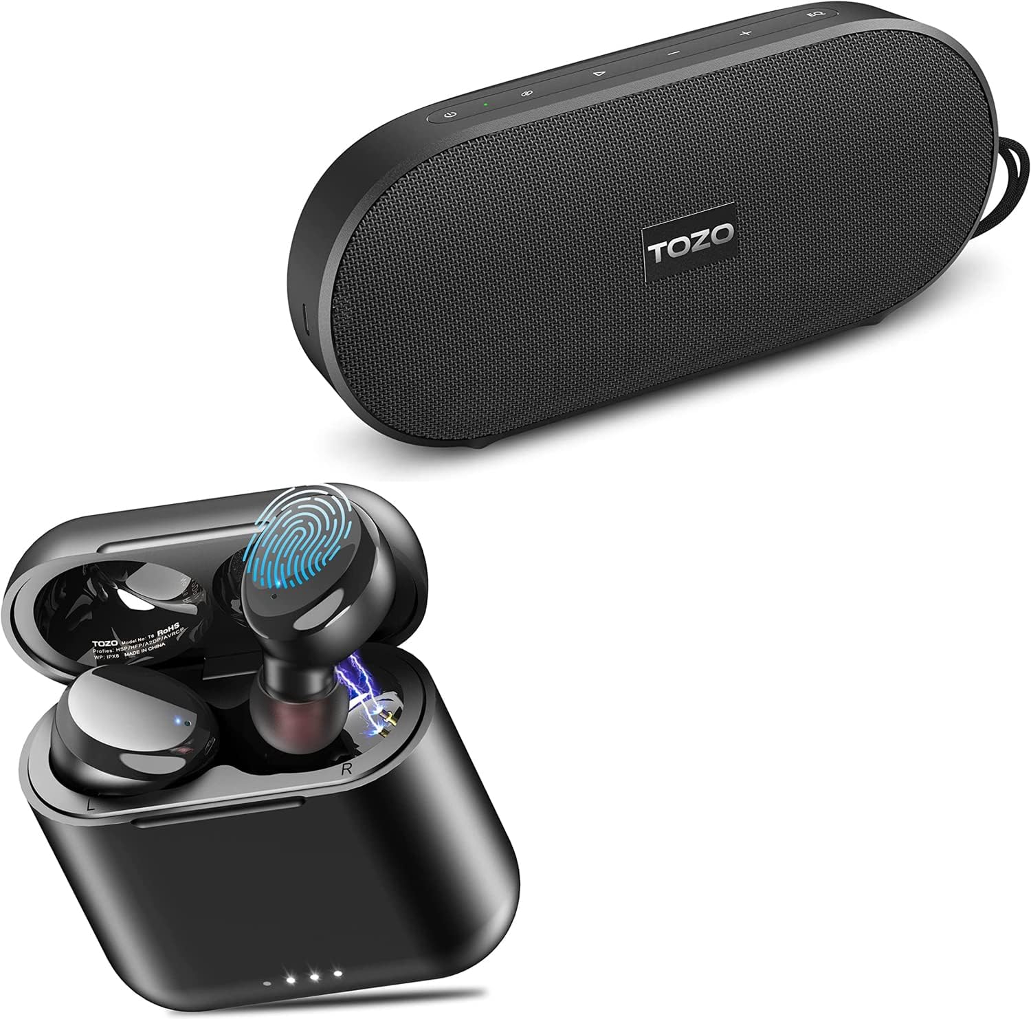 Amazon.com: TOZO T6 True Wireless Earbuds Bluetooth 5.3 Headphones ...