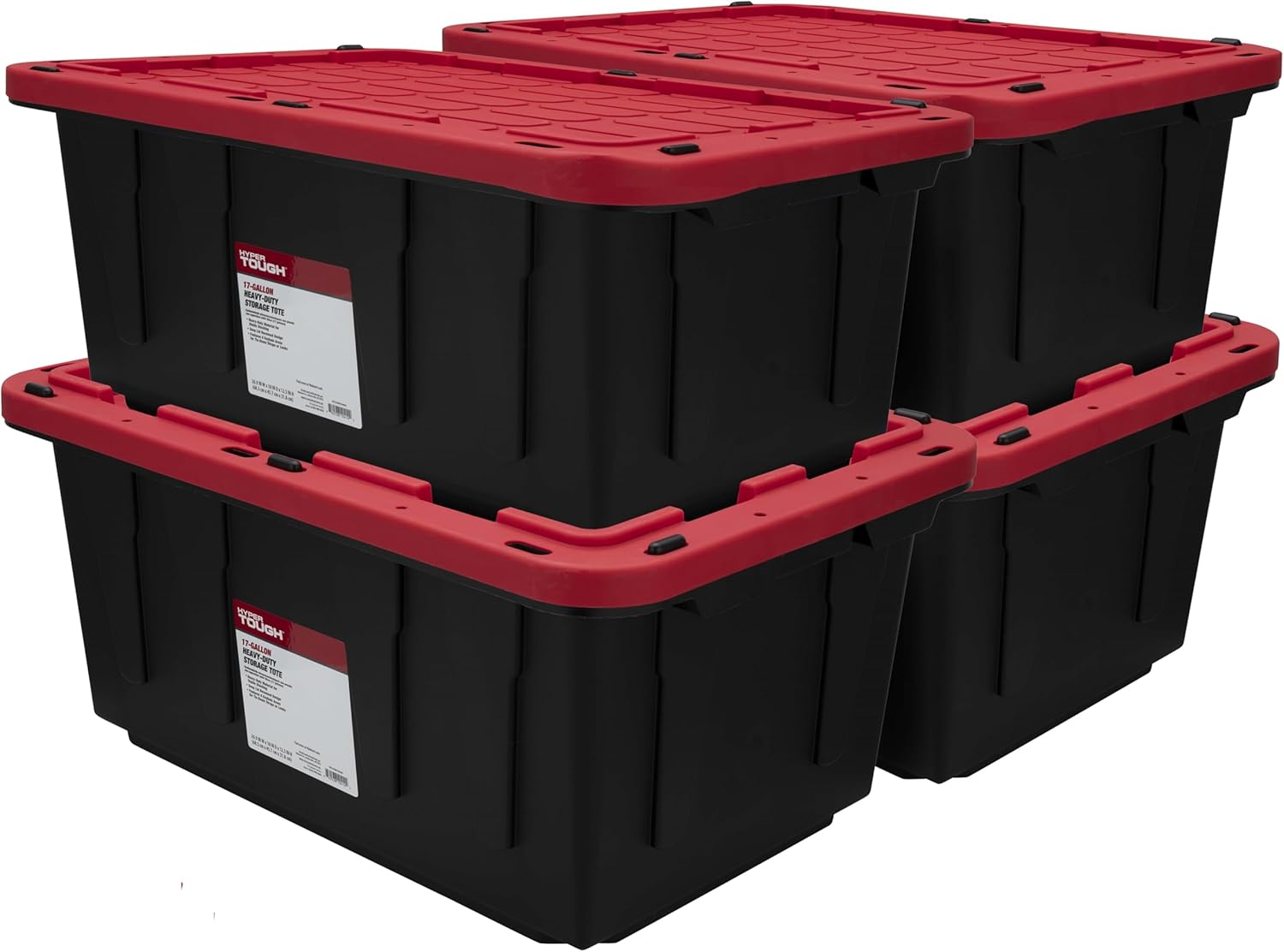 Amazon.com - Tough 17 Gallon Plastic Storage Bin with Snap Lid ...