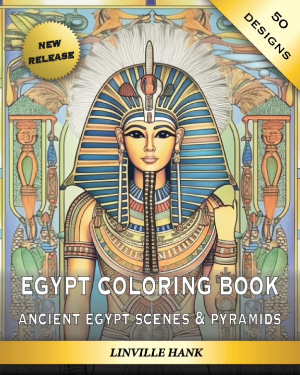 Amazon.com: Ancient Egypt Pyramids, Gods, and Scenes - Coloring Book ...