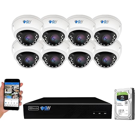 Amazon.com : GW Security 8 Channel 4K NVR 5MP H.265 Video & Audio AI ...