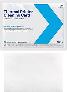 Thermal Printer Cleaning Card 4x6 - 101.6mm x 152.4mm Series 212 (3 ...
