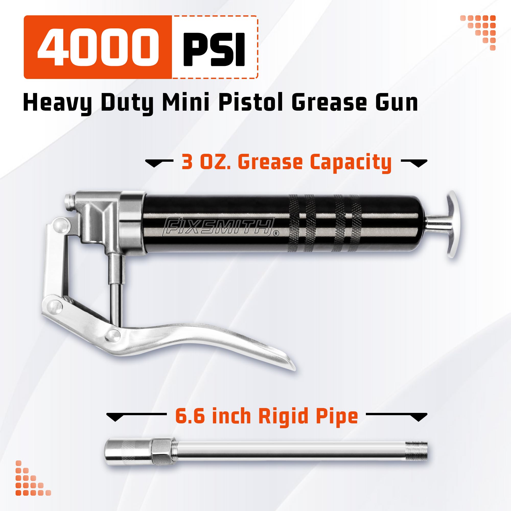 Snapklik.com : FIXSMITH Mini Grease Gun, Small Pistol Grip Grease Gun ...