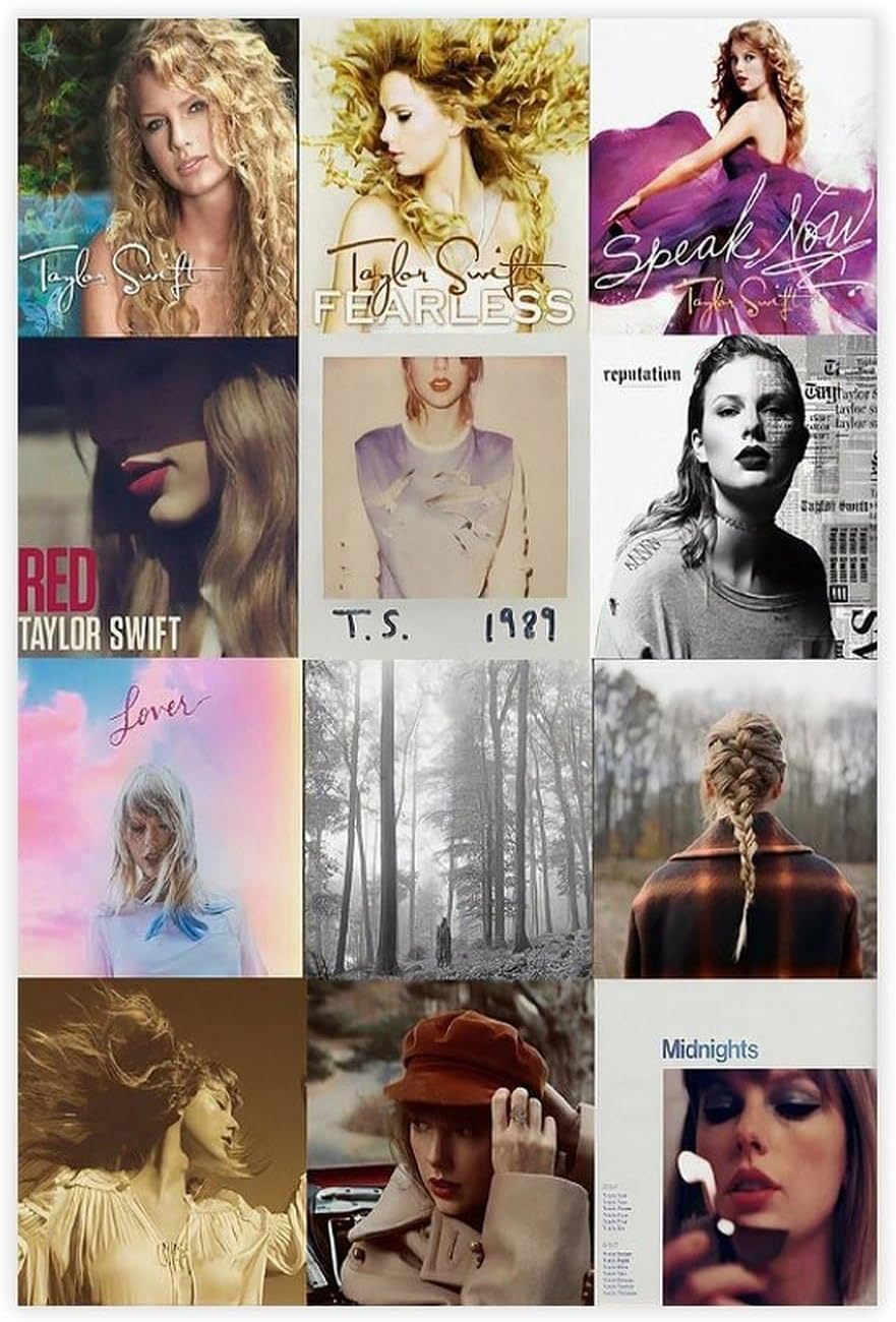 Amazon.com: Taylor Poster Swift Poster 3 Canvas Poster Bedroom Decor ...