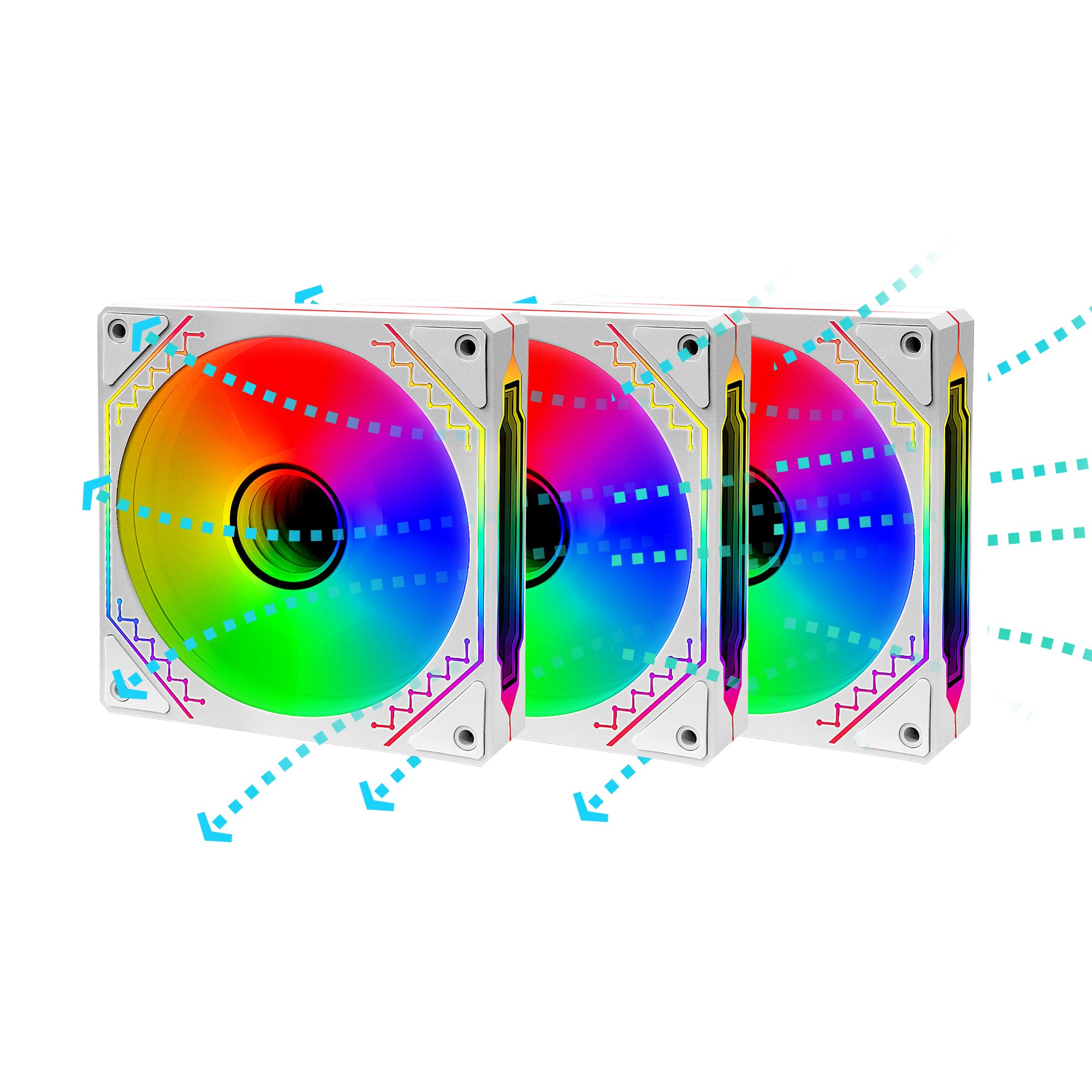 Buy PANO-S 120mm Reverse Airflow 5V 3Pin ARGB Addressable Infinity ...