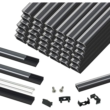 Amazon.com: MUZATA Plaster in Trimless LED Channel System with Flange ...