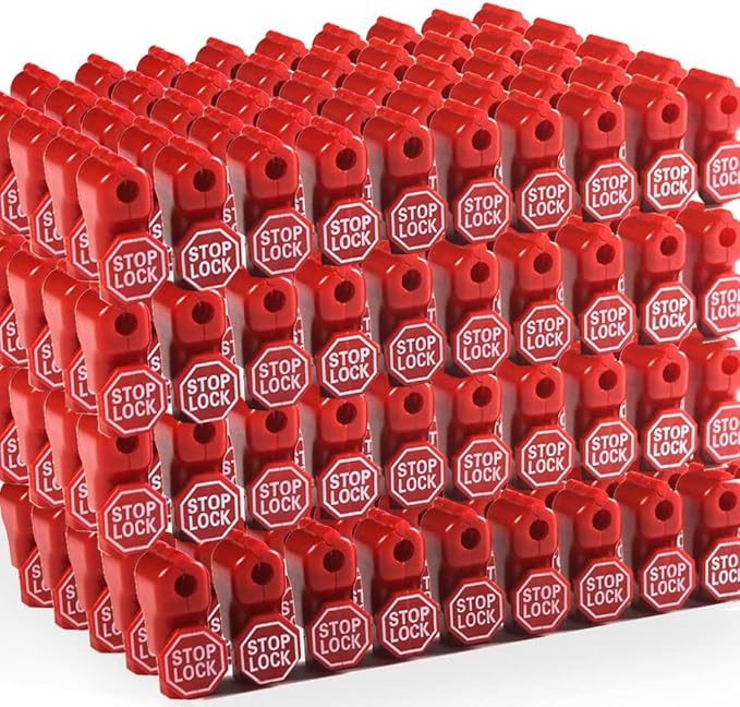 Amazon.com: BETERTEK Peg Hook Locks 200 Pack Retail Security peg hook ...