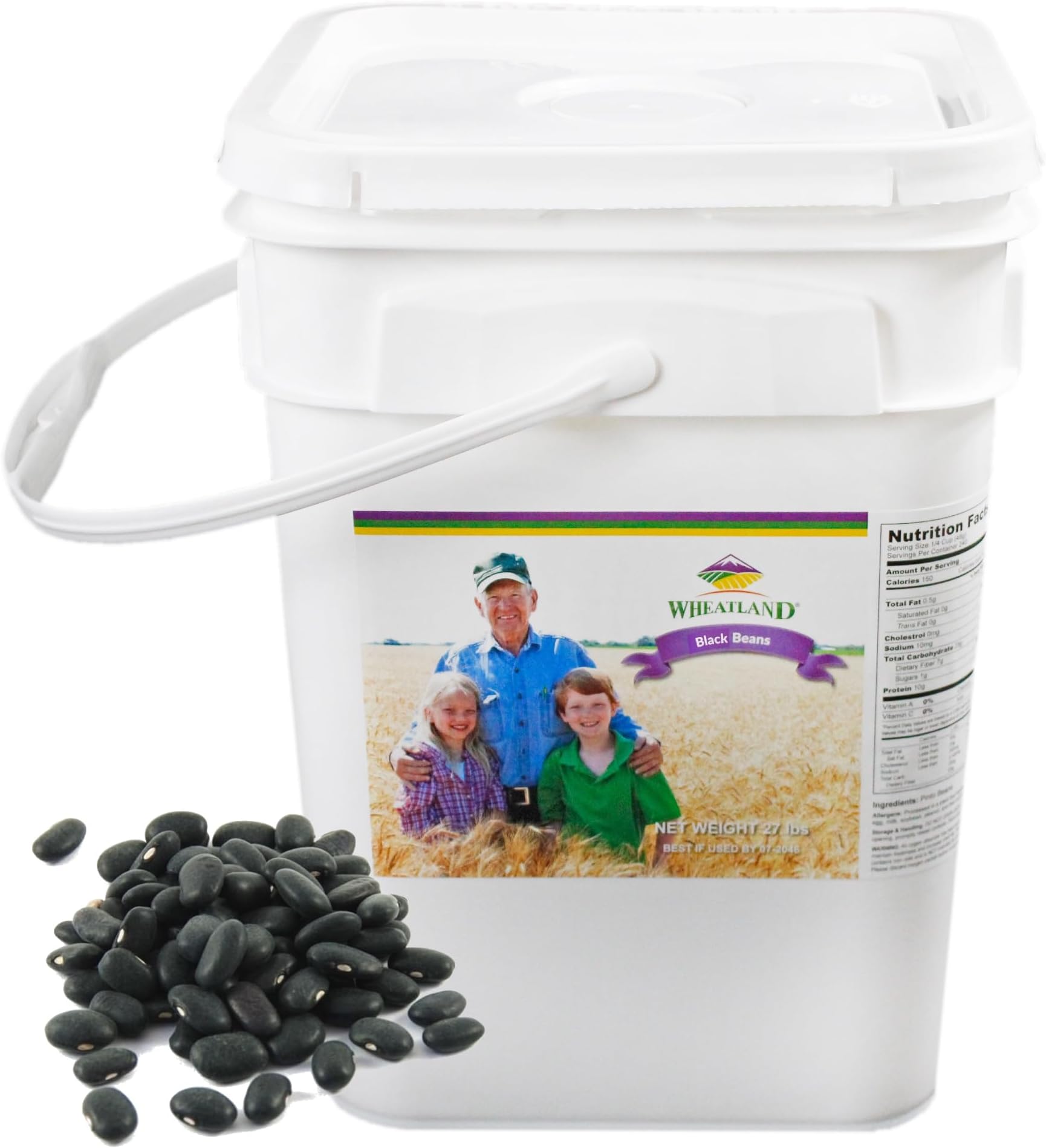 Amazon.com : Wheatland™ Black Beans • Bulk 20lbs • Chemical Free ...