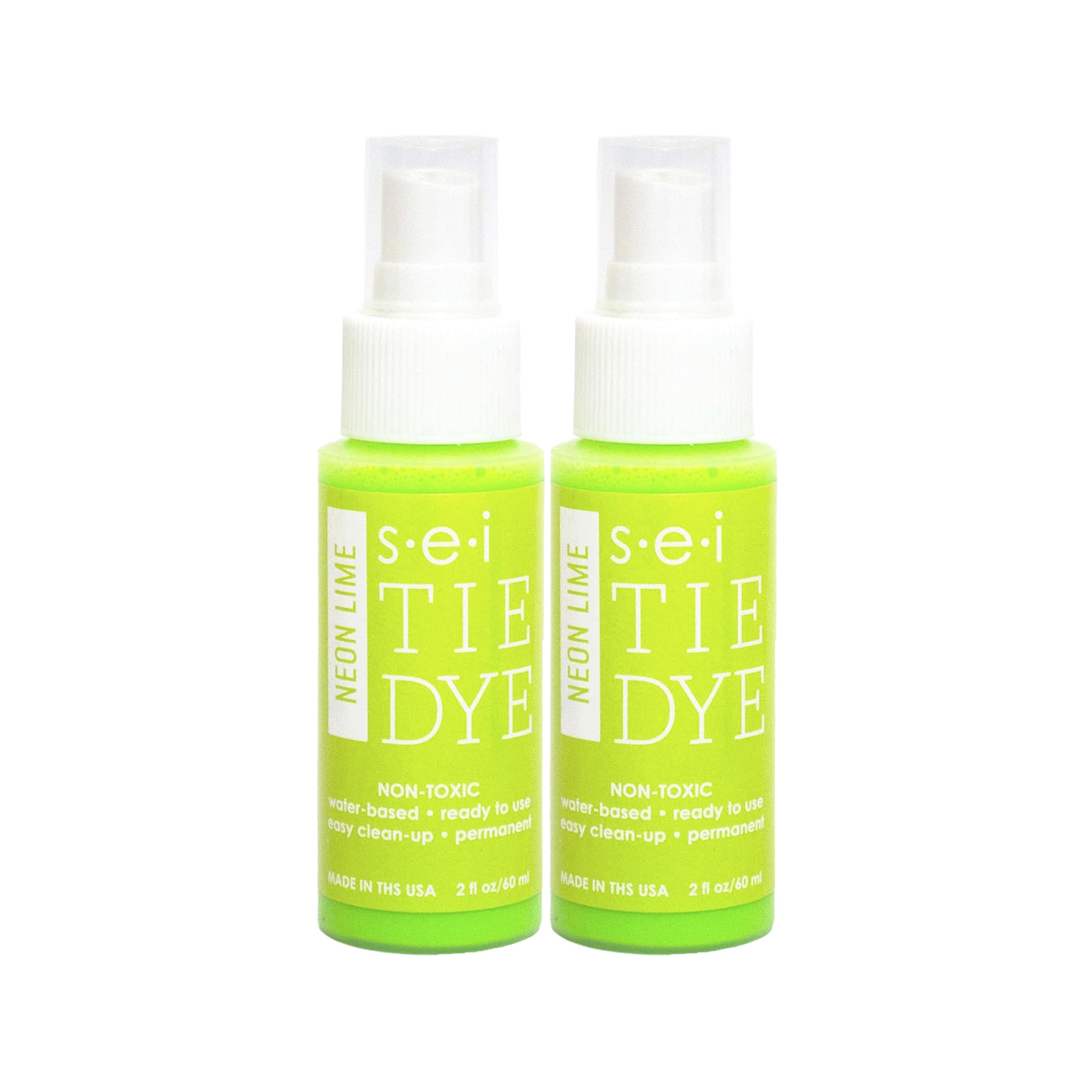 Snapklik.com : S.E.I. Neon Lime Tie Dye Spray Bottle: 2oz. Non Toxic ...