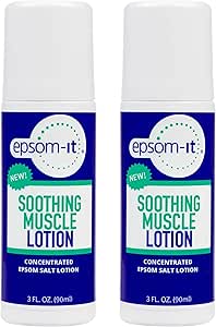 Amazon.com: EPSOM-IT Soothing Muscle Lotion - Roll On Epsom Salt Lotion with Arnica for Muscle ...