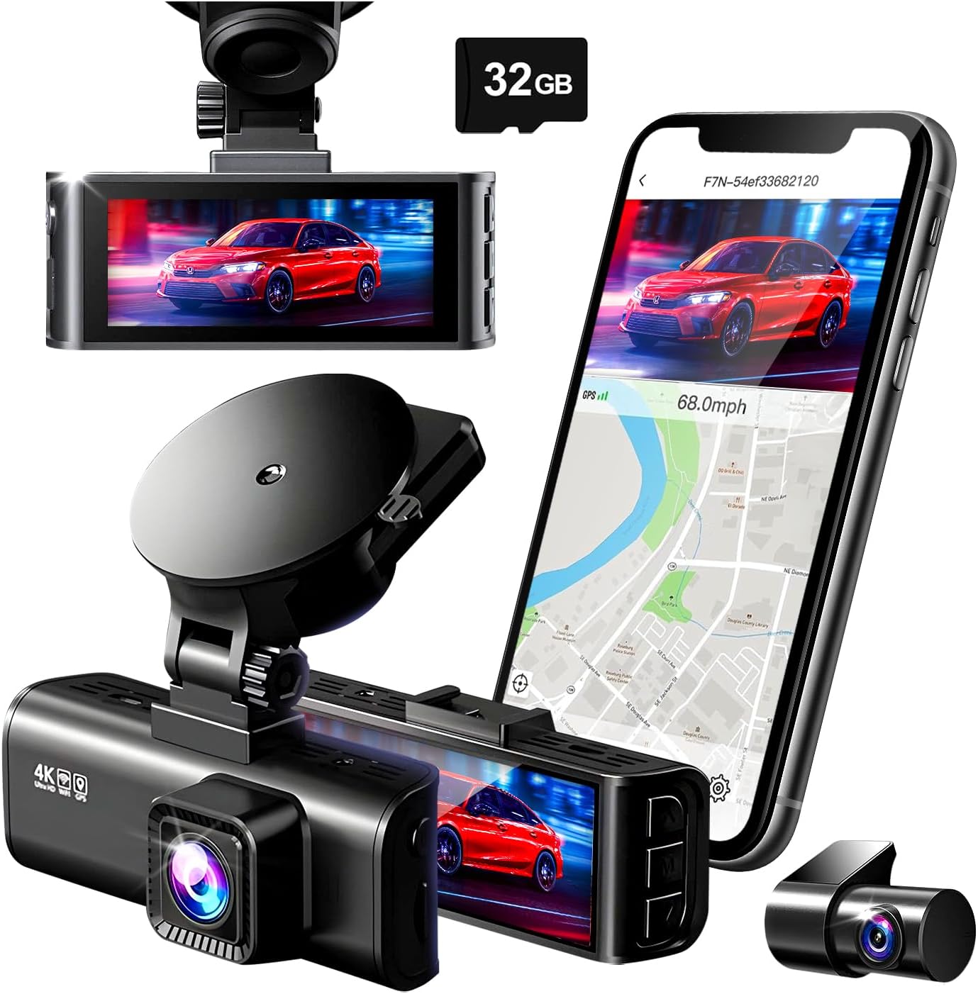 Amazon.com: Alpine DVR-C320R Premium 1080P Night Vision Dash Camera ...