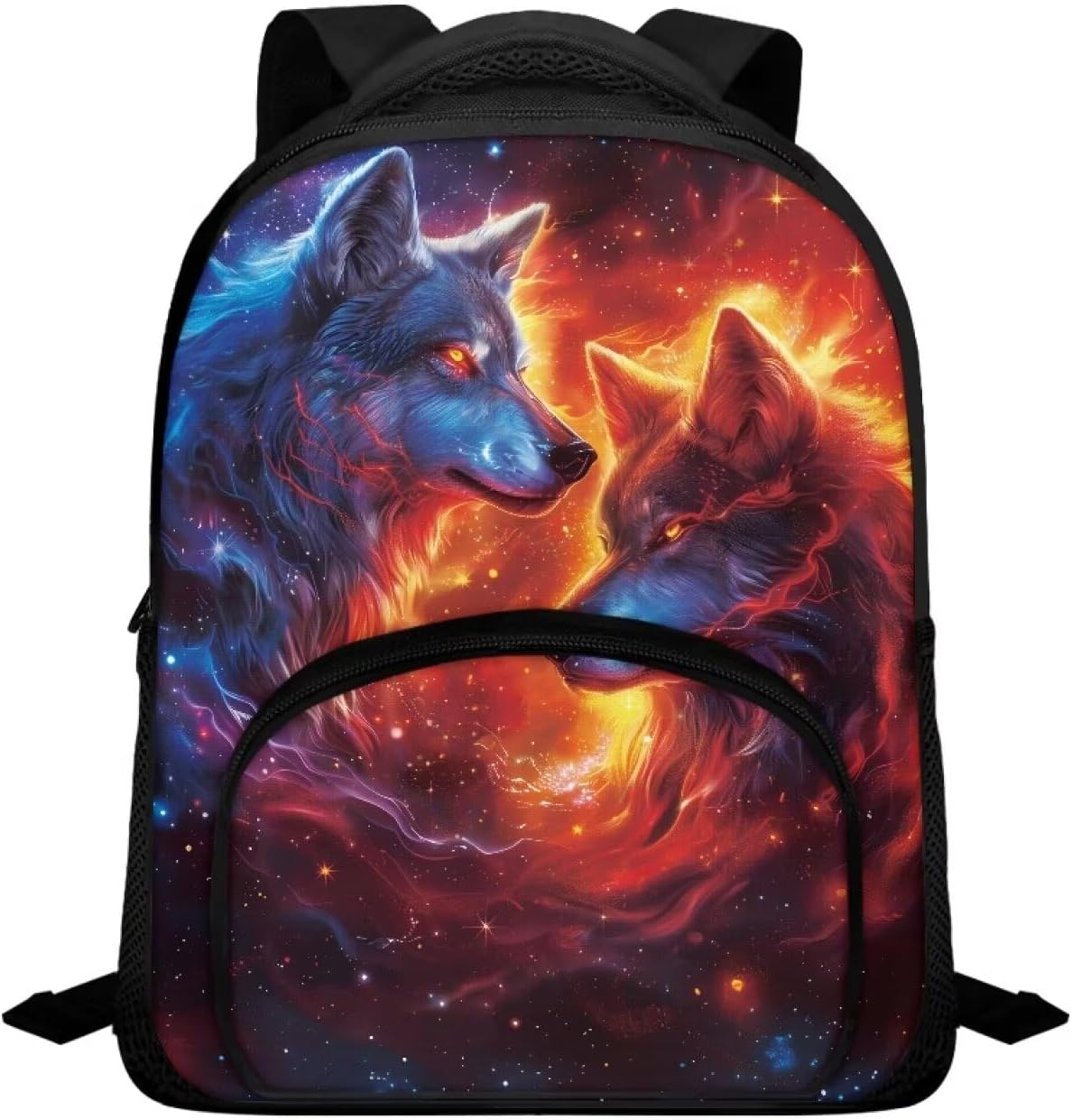 Amazon.com | Goronwyfloyd Red and Blue Wolf Toddler Backpack for Boys ...