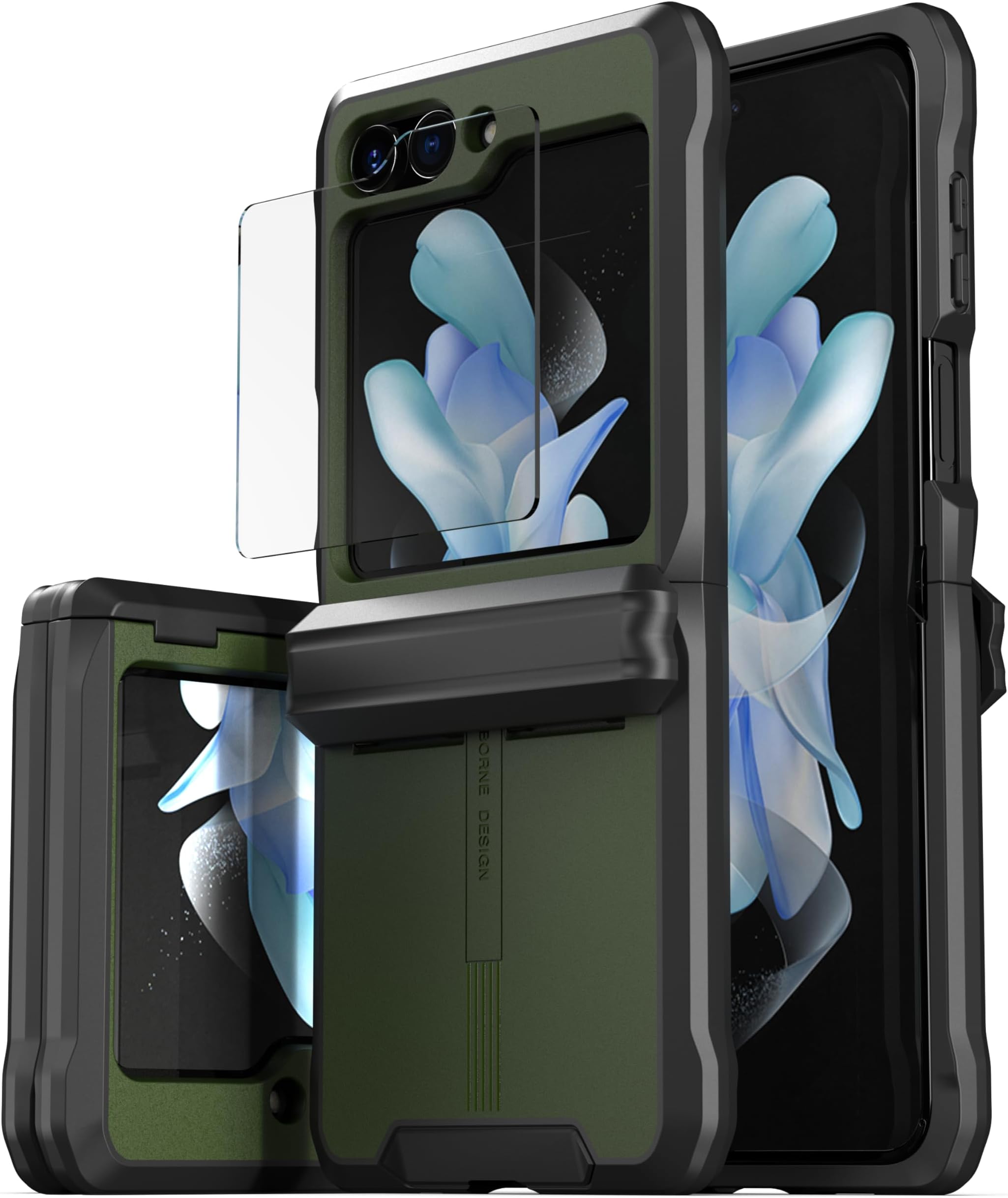 Amazon.com: CaseBorne V Compatible with Samsung Galaxy Z Flip 5 Case ...