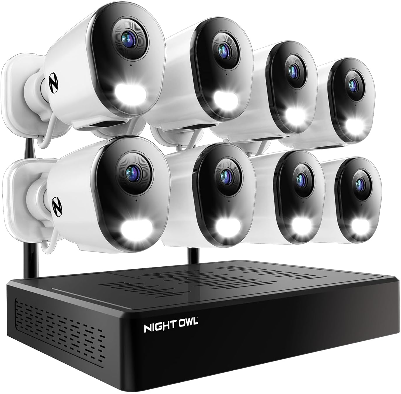 Amazon.com : Night Owl 10 Channel Bluetooth Video Home Security Camera ...