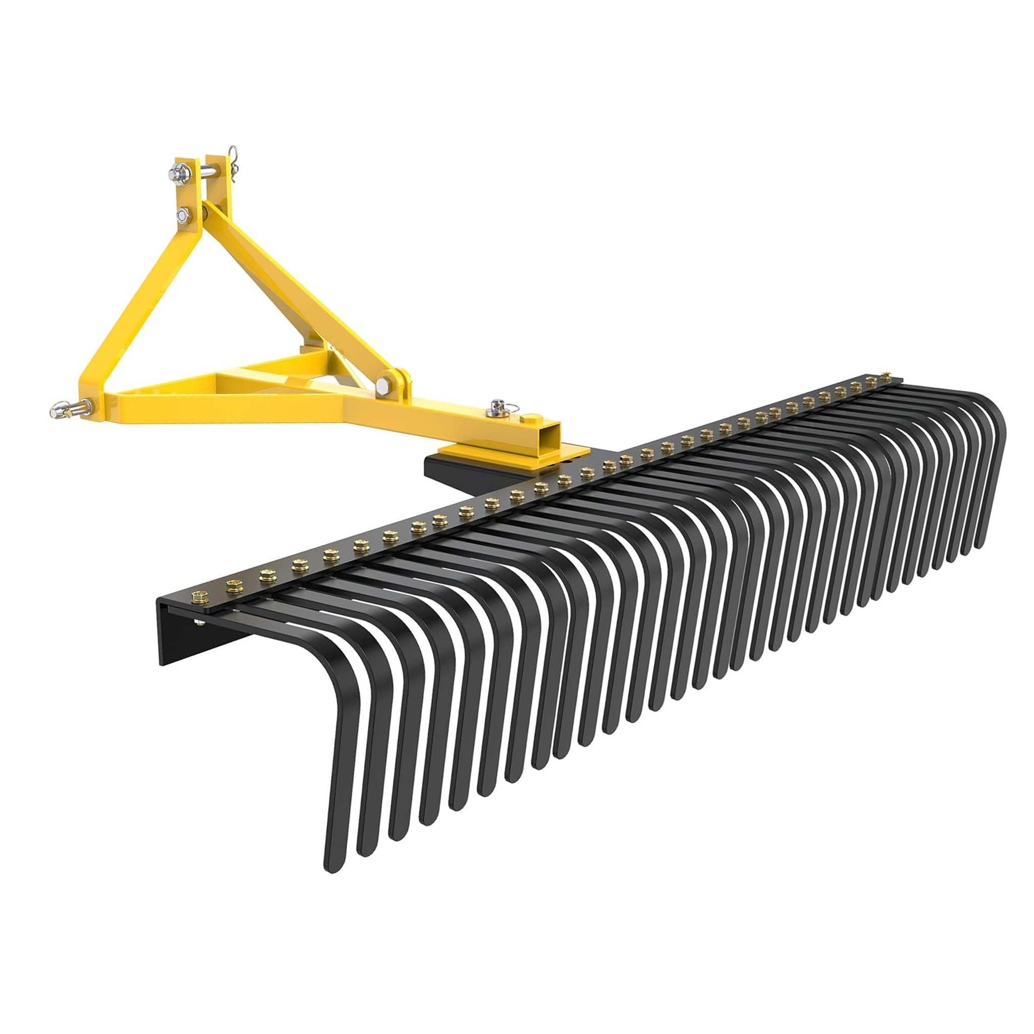 Wiltec Landscape Rake for Tractor with 3 Point Attachment 360 Degree ...