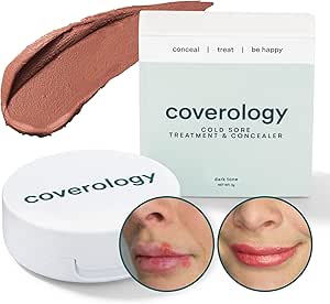 Amazon.com : Coverology 2-in-1 Cold Sore Treatment & Concealer ...