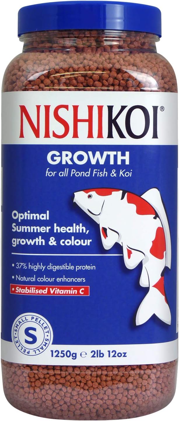 Nishikoi Growth Complete Food for Koi and Pond Fish - Small Pellets ...