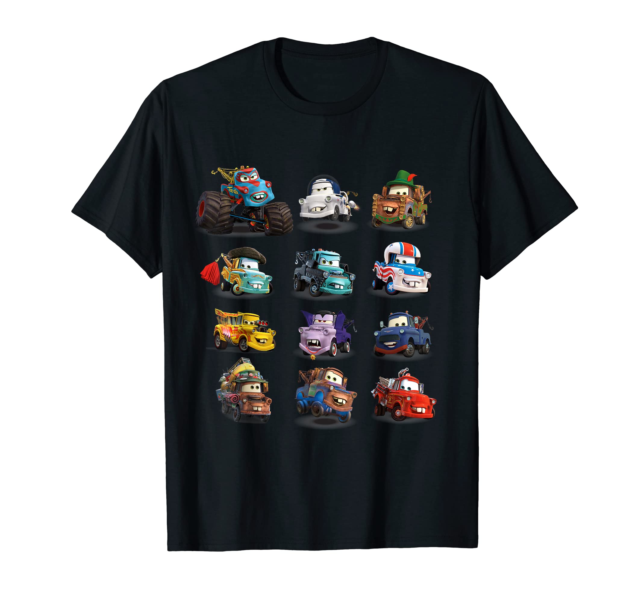 Amazon.com: Disney and Pixar’s Cars Many Maters T-Shirt : Clothing ...