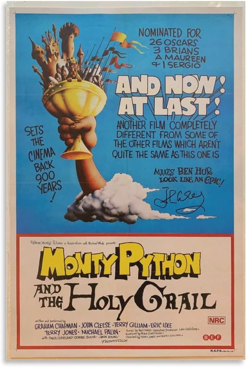 Amazon.com: Movie Posters Monty Python And The Holy Grail Posters ...