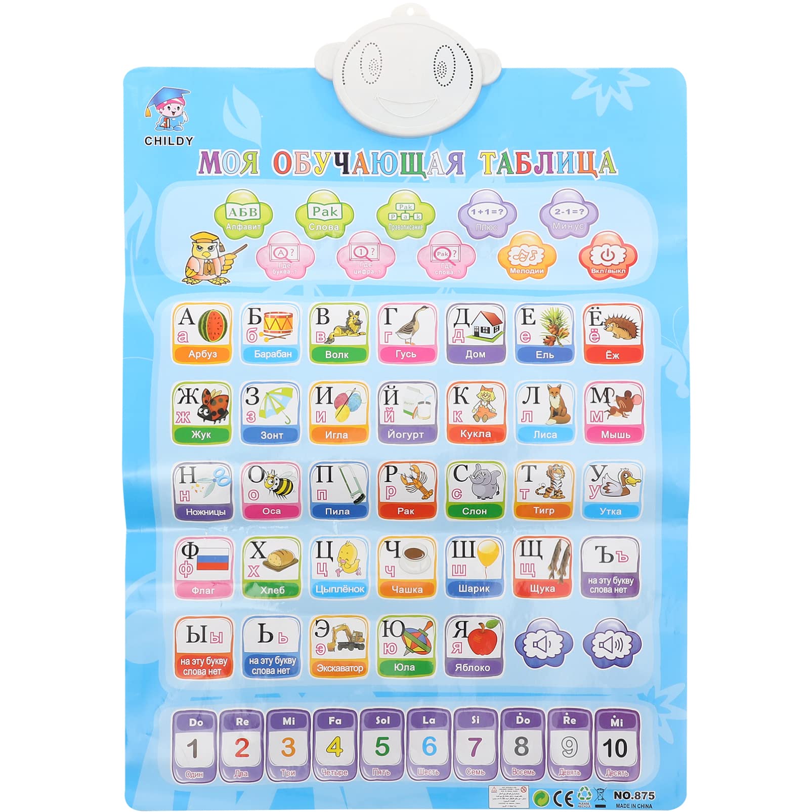 Buy Toyvian Russian Alphabet Sound Russian Vocabulary English Russian ...