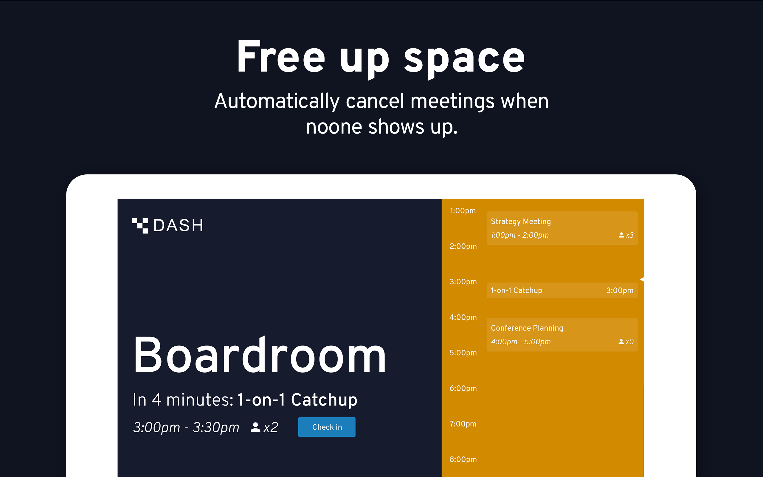 Dash - Meeting room display - App on Amazon Appstore