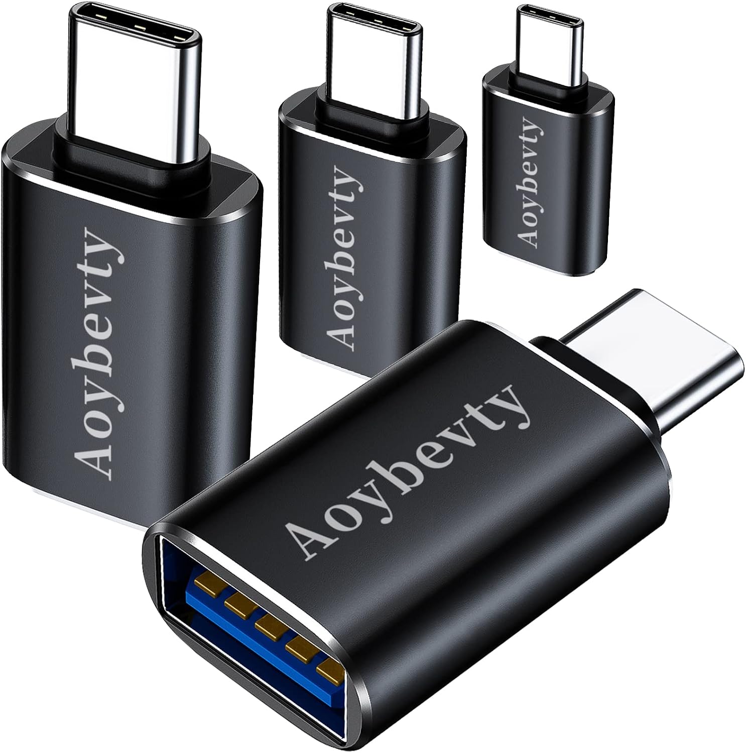 Amazon.com: Aoybevty USB C to USB 3.0 Adapter (4 Pack), USB Type C Male ...