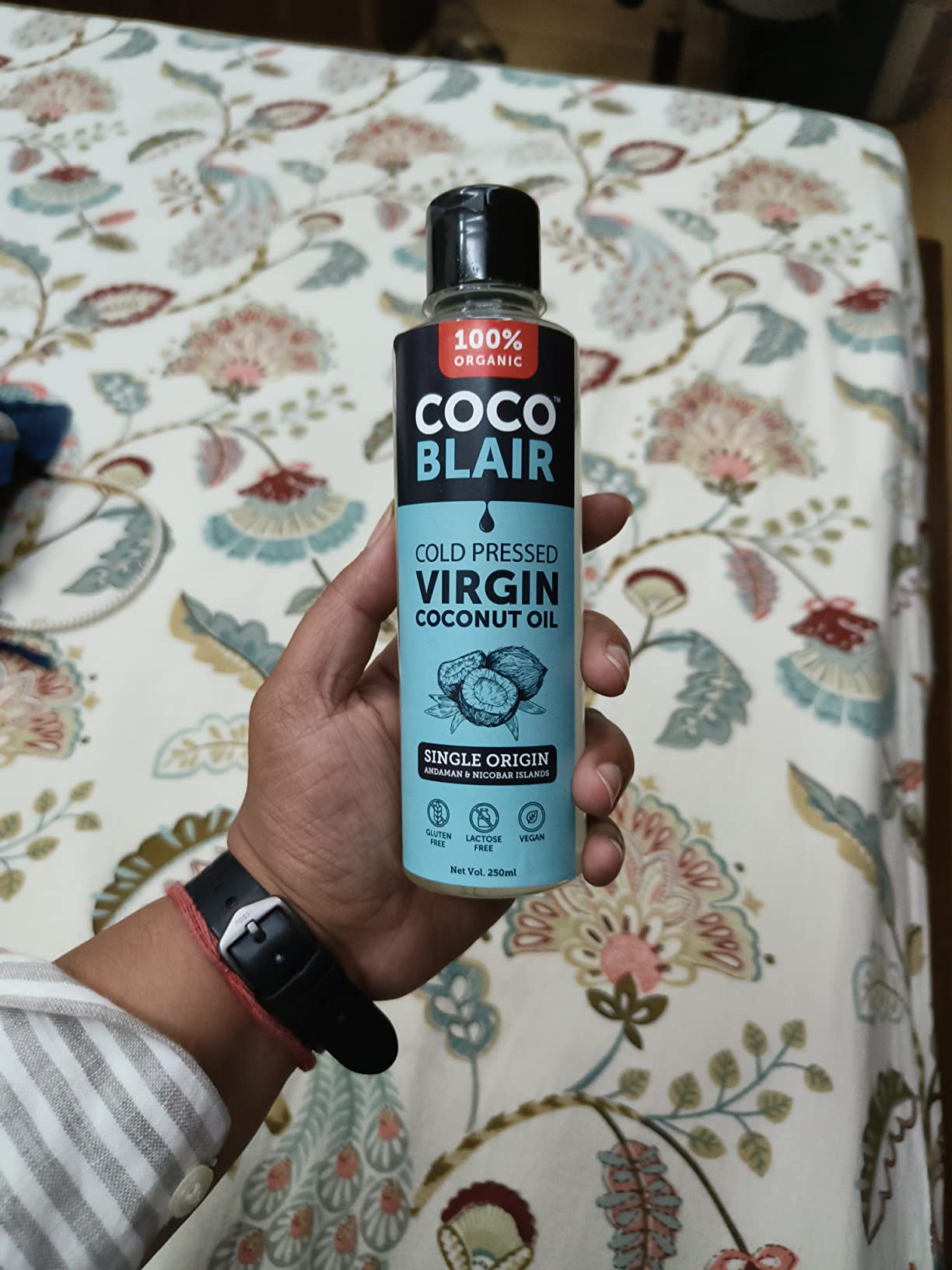 Coco Blair 100% Organic Cold Pressed Virgin Coconut Oil for Hair, Skin ...