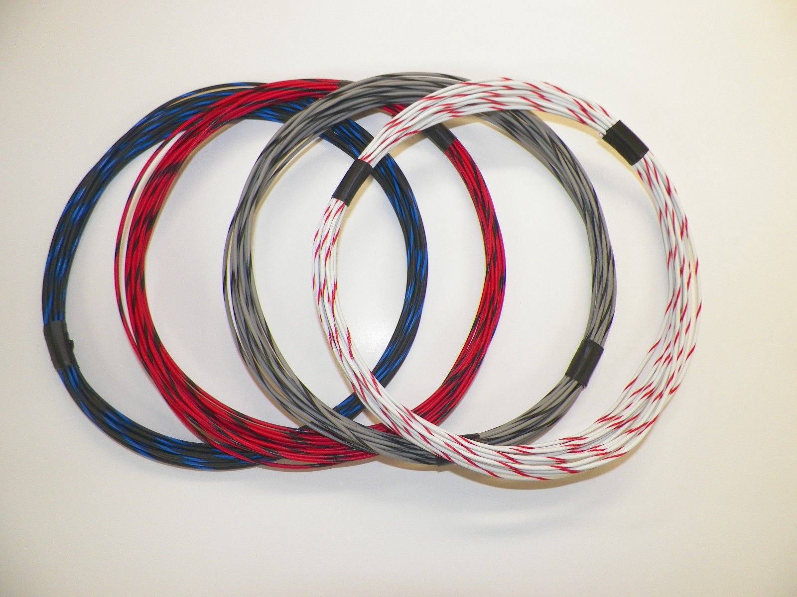 Amazon.com: 16 GXL HIGH Temp Automotive Wire 4 Striped Colors 25 FEET ...